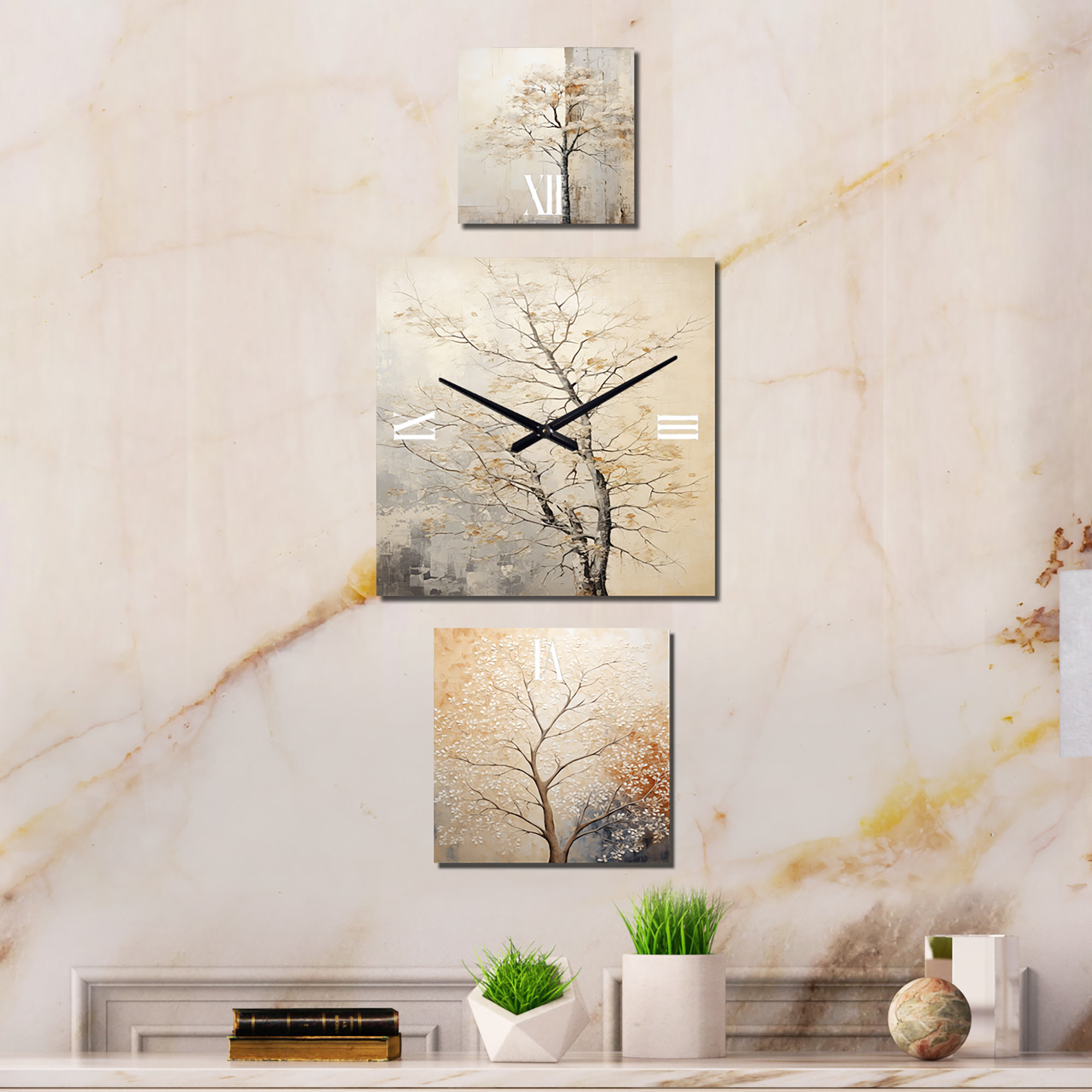 Ivy Bronx Makhia Metal Wall Clock | Wayfair