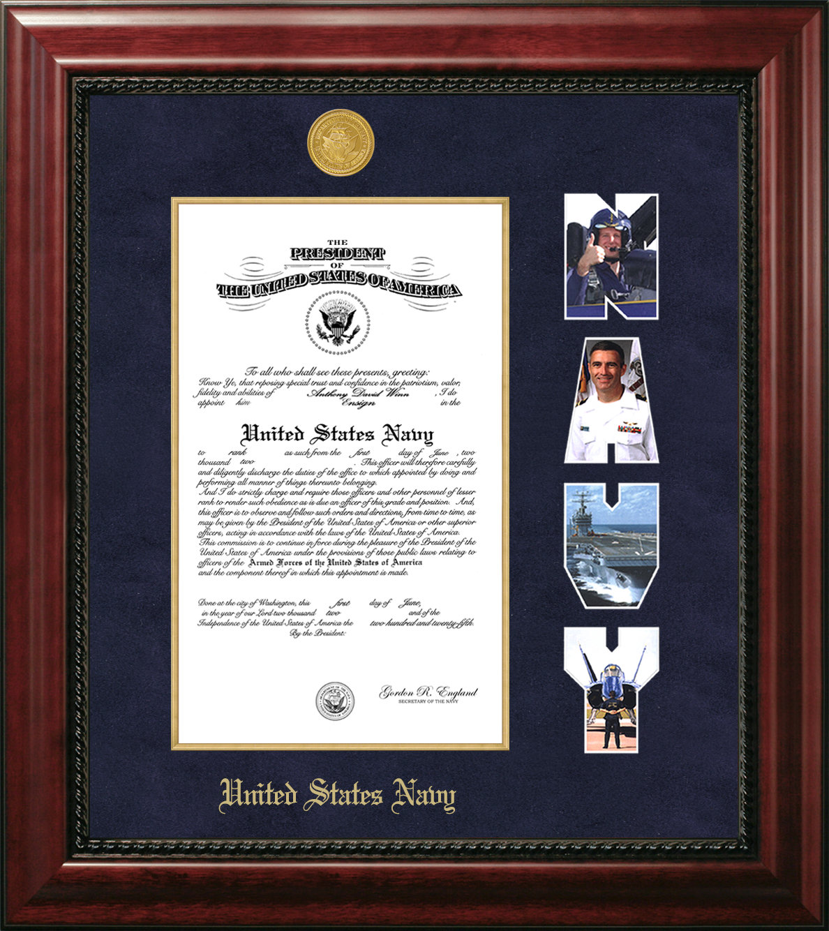 Patriot Frames Navy Certificate Executive Picture Frame | Wayfair