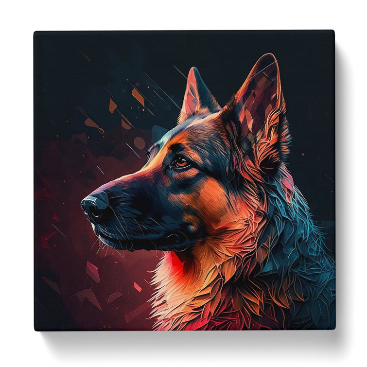Marlow Home Co. German Shepherd Digital Art - Art Prints | Wayfair.co.uk