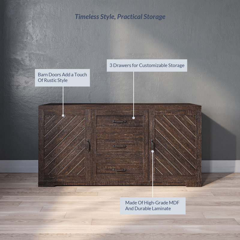 Gracie Oaks 59.84'' Sideboard & Reviews | Wayfair