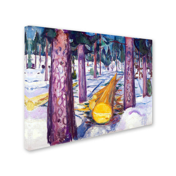 Vault W Artwork Edvard Munch " The Yellow Log " by Edvard Munch | Wayfair