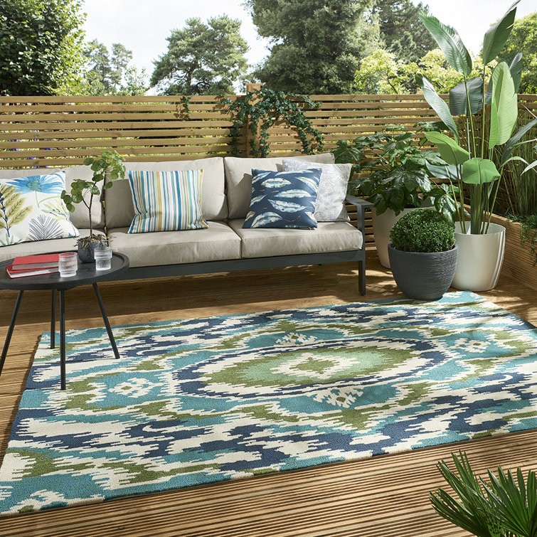 Harlequin Ixora Emerald/Palm/Chartreuse Handmade Area Rug | Wayfair.co.uk