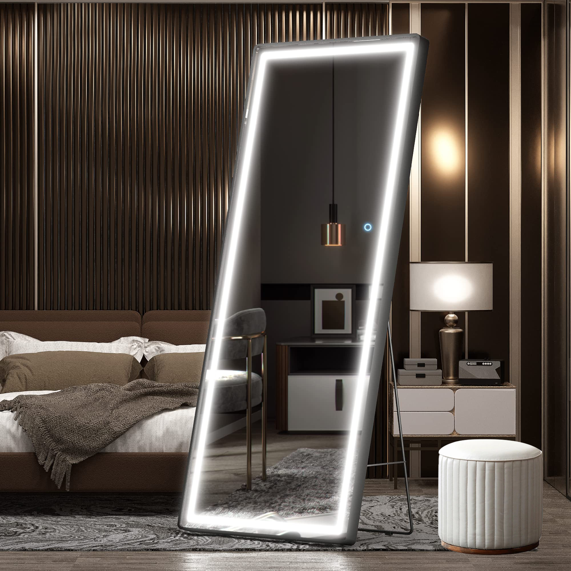 Ivy Bronx Gulsher Aluminum Rectangle Floor Mirror - Wayfair Canada