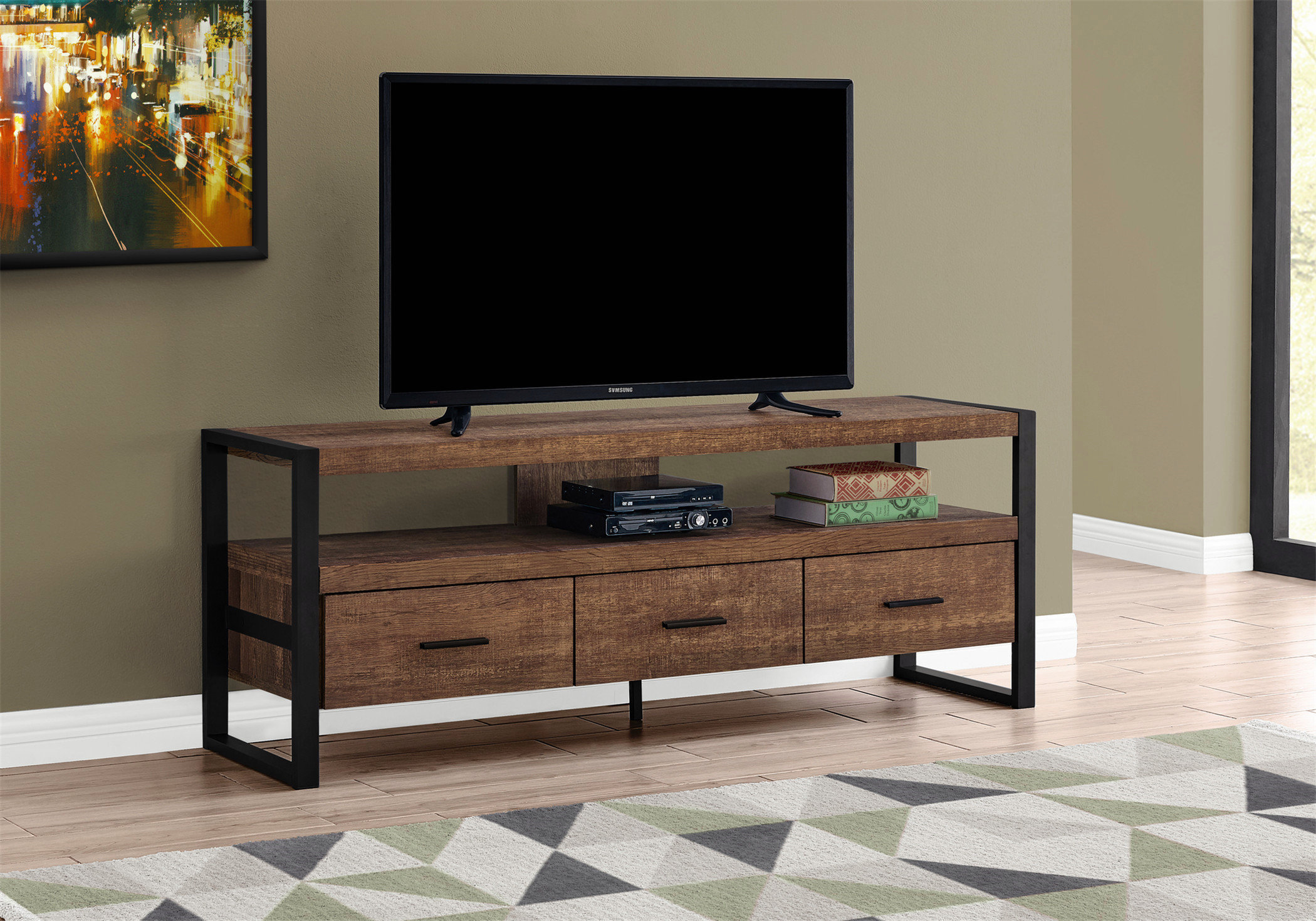 17 Stories Tv Stand, 60 Inch, Console, Media Entertainment Center ...