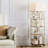 Latitude Run® Modern Minimalist 4-tier Floor Lamp Bookcase With 360 ...