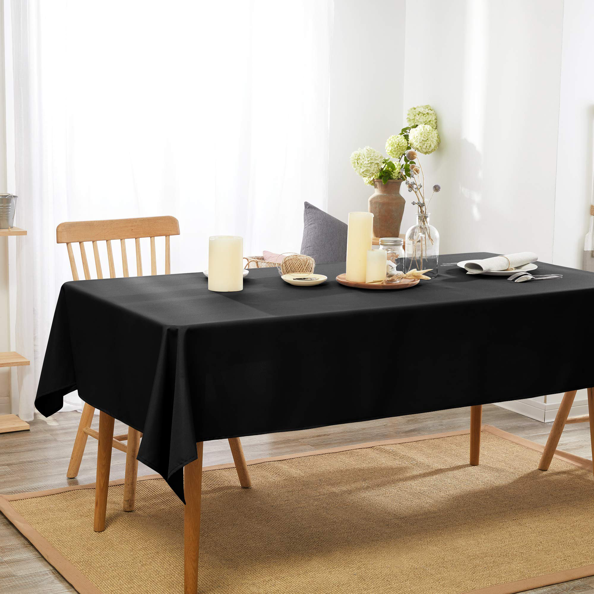 Ebern Designs Solid Spillproof Decorative Tablecloths | Wayfair