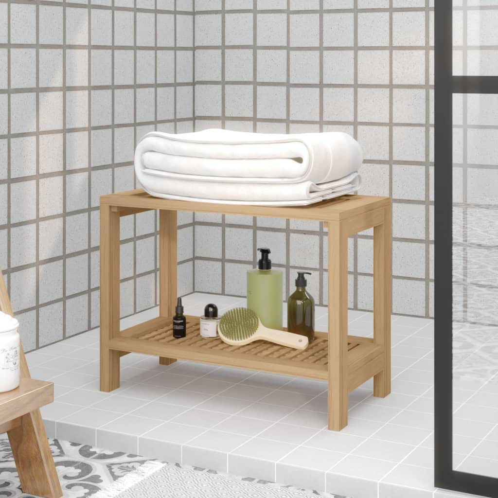 Rebrilliant Naajim Solid Wood Freestanding Bathroom Side Table | Wayfair