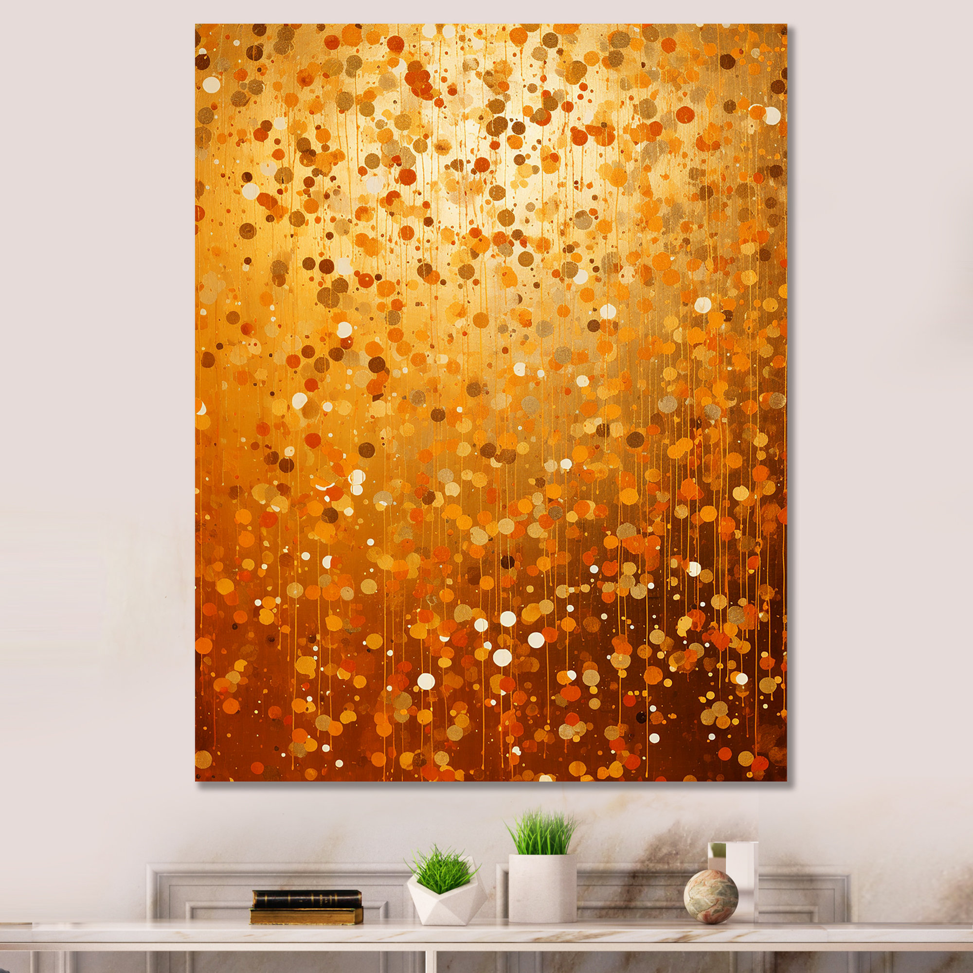 Mercer41 Abstract Dot Radiance II - Abstract Collages Wall Art | Wayfair