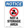 SignMission Not a Storage Area Sign | Wayfair