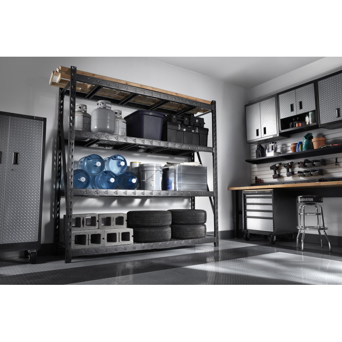 Gladiator® 90" x 90" Heavy Duty Mega Rack with Four Adjustable Shelves ...