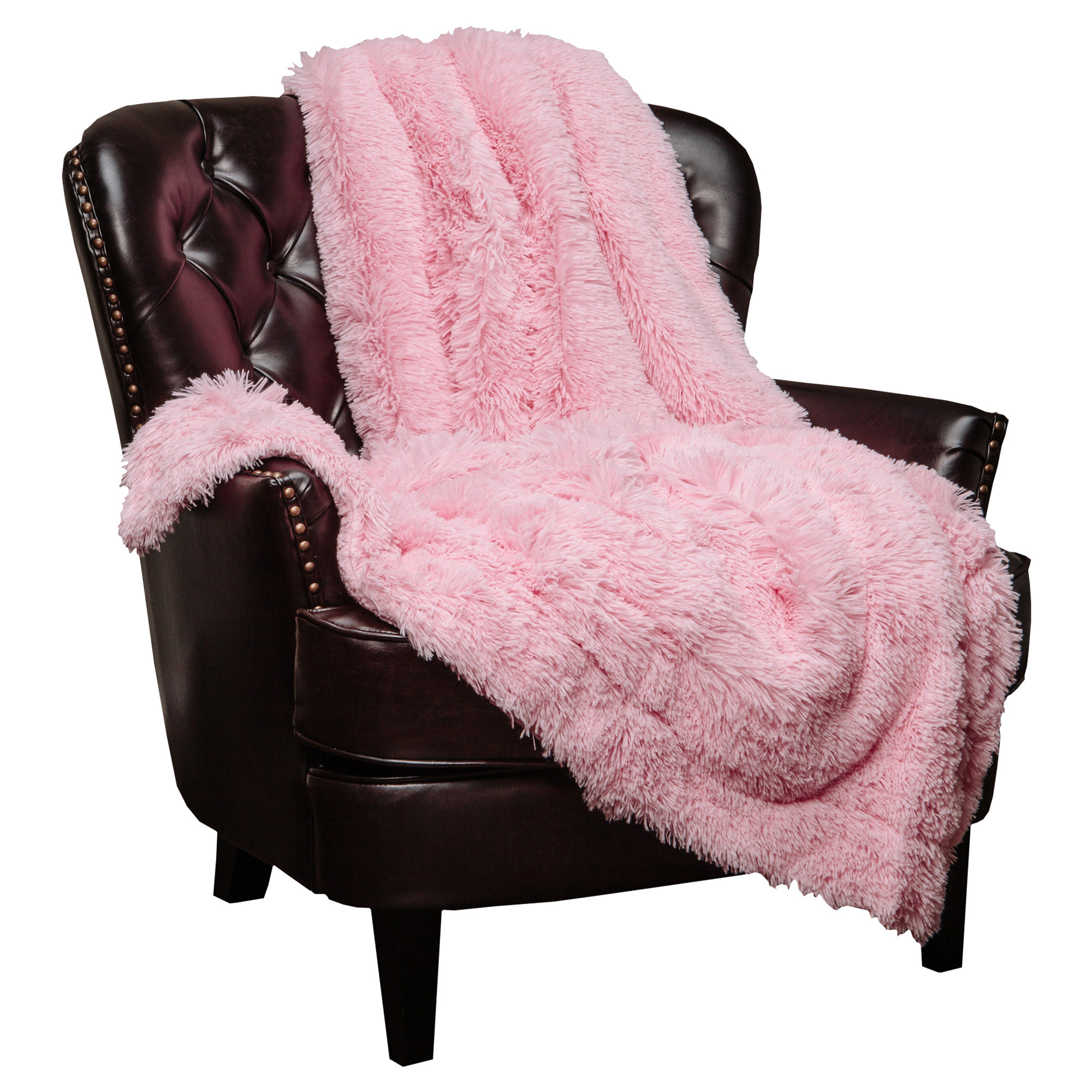 Chanasya Shaggy Shaggy Super Elegent Sherpa Long Fur Throw & Reviews ...