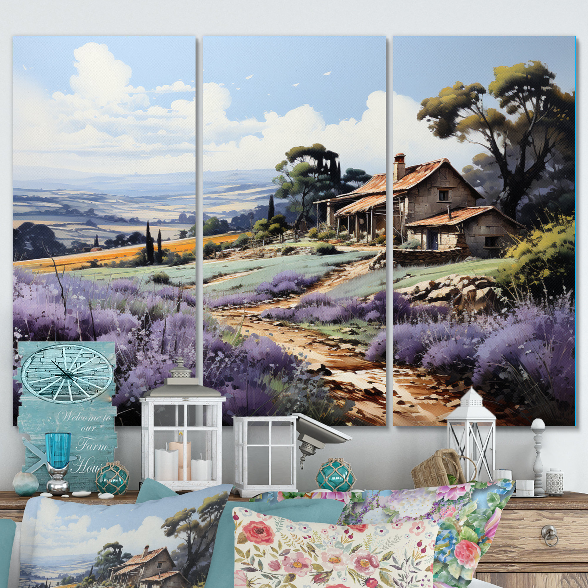 Winston Porter French Misty Morning In Provence II - French Canvas ...
