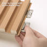Art3d 4 PCS 103.94''x5.7'' Slat Solid Wood Wall Paneling for Interior ...