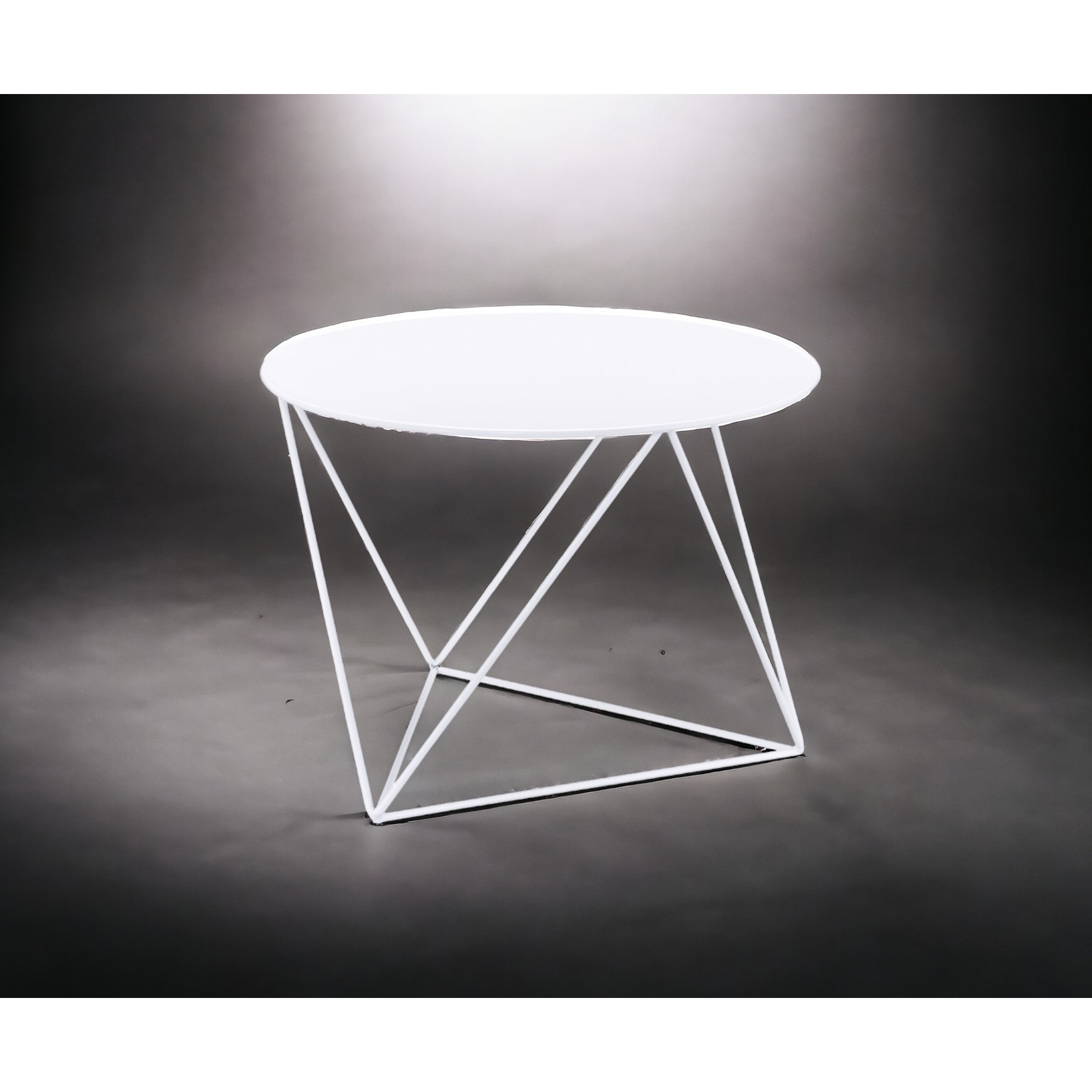 Latitude Run® Metal Accent Table With Round Tabletop, 13 Pounds ...