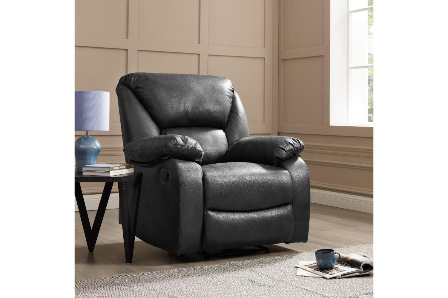 17 Stories Rivka Vegan Leather Reclining Sofa | Wayfair.co.uk