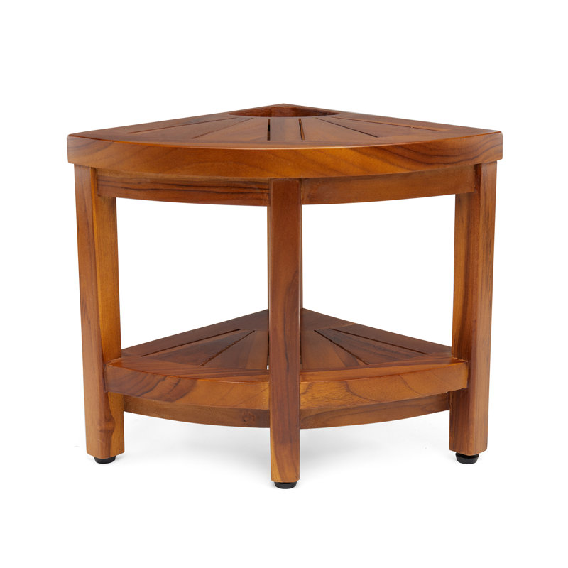 TeakCraft 12" W Teak Shower Bench & Reviews | Wayfair