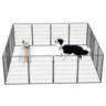 Tucker Murphy Pet™ Outdoor Dog Fence 16 Panels 40" Height, Hammer Paint ...