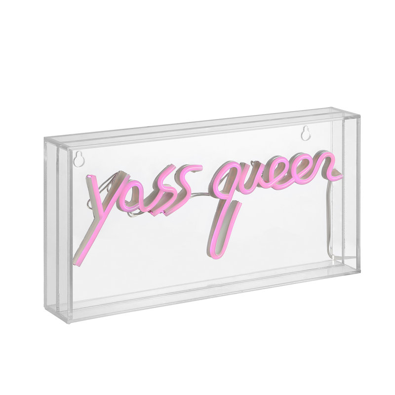 Trinx Yass Queen 5.9" LED Neon Sign & Reviews | Wayfair