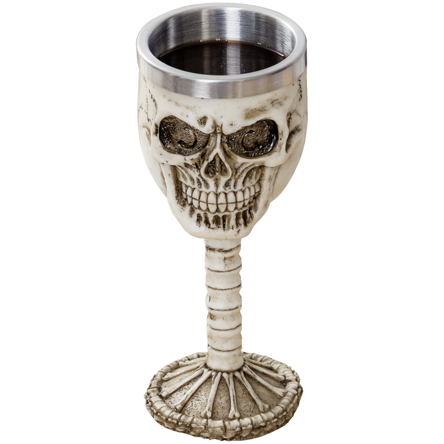 Trinx Jaxcen 7oz. Skull Drinking Cup Goblet Drinkware Decor | Wayfair