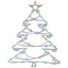 Northlight Seasonal 18" Lighted Tree Christmas Window Silhouette ...