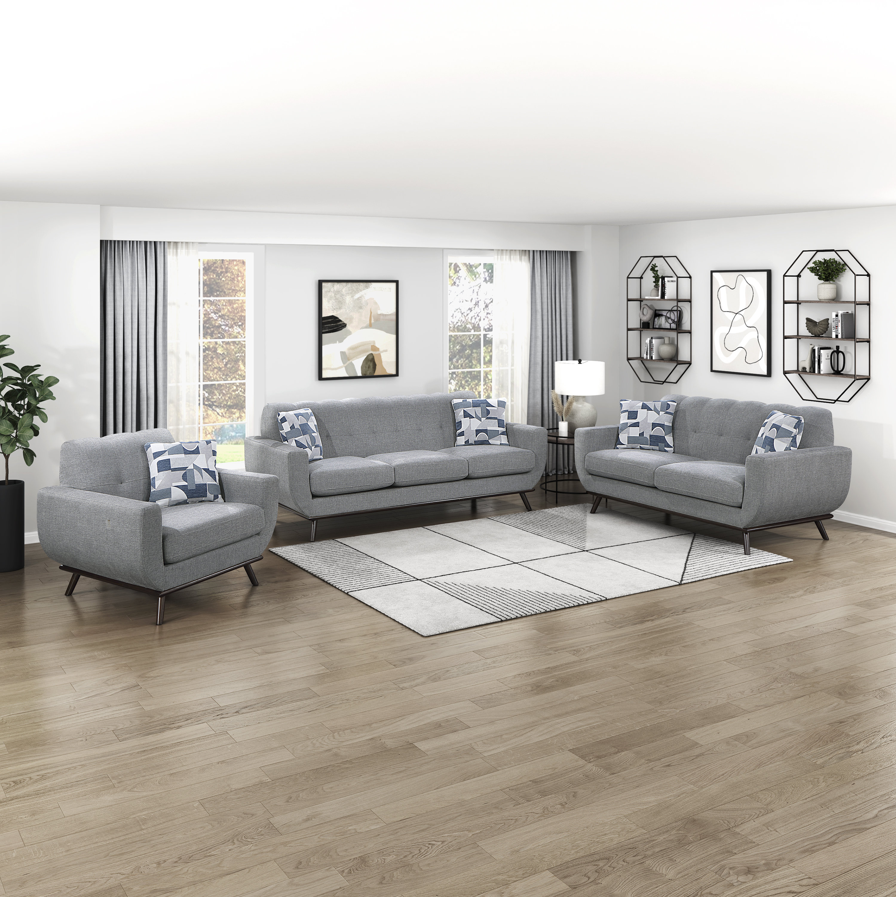 George Oliver Keedyn 3 Piece Living Room Set | Wayfair