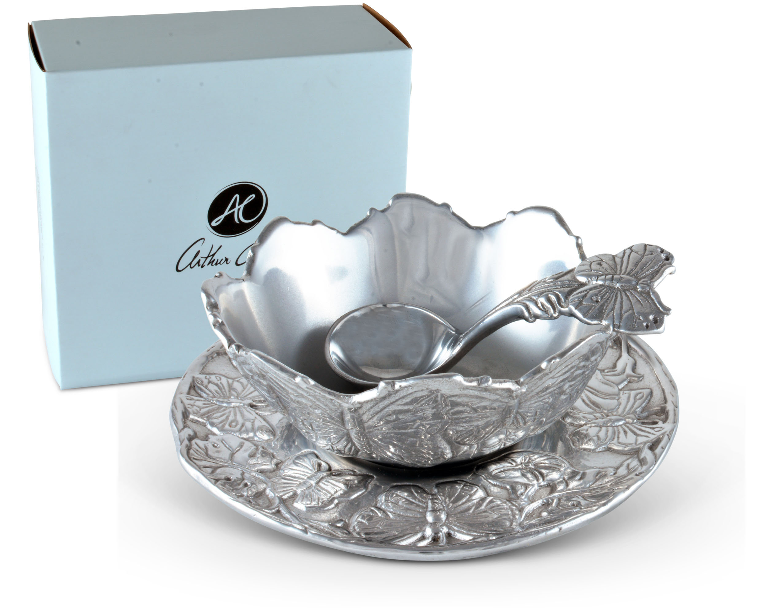 Arthur Court Designs Butterfly 3 Piece Condiment Server Set - Wayfair ...