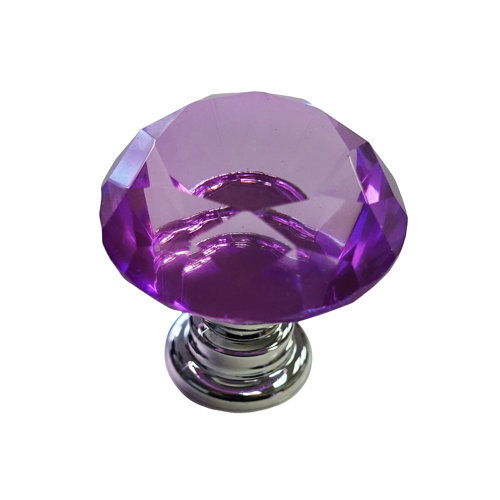 Beauty Acrylic 1 1/4" Length Geometric Knob & Reviews | Wayfair