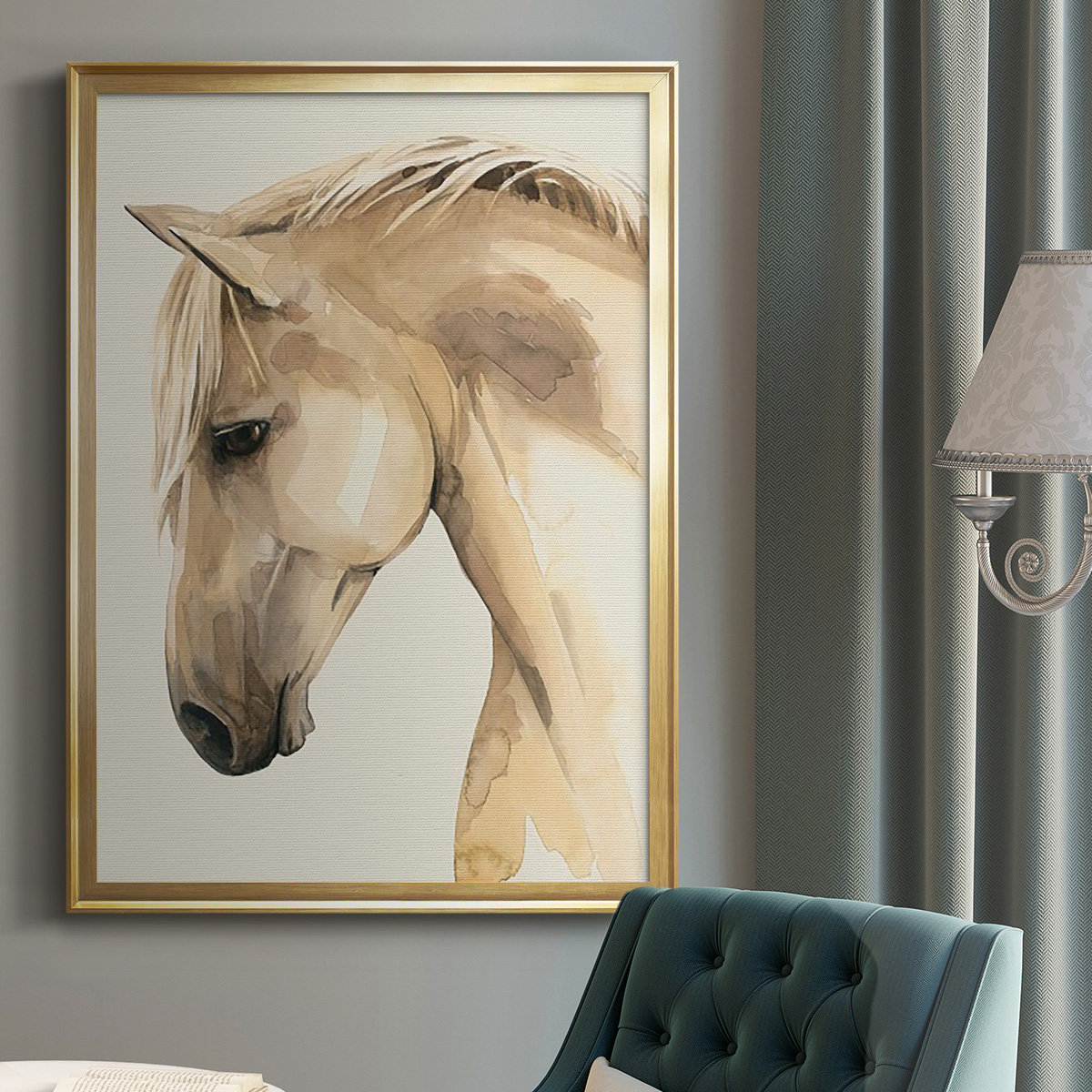 Rosalind Wheeler Golden Palomino II - Single Picture Frame Print | Wayfair
