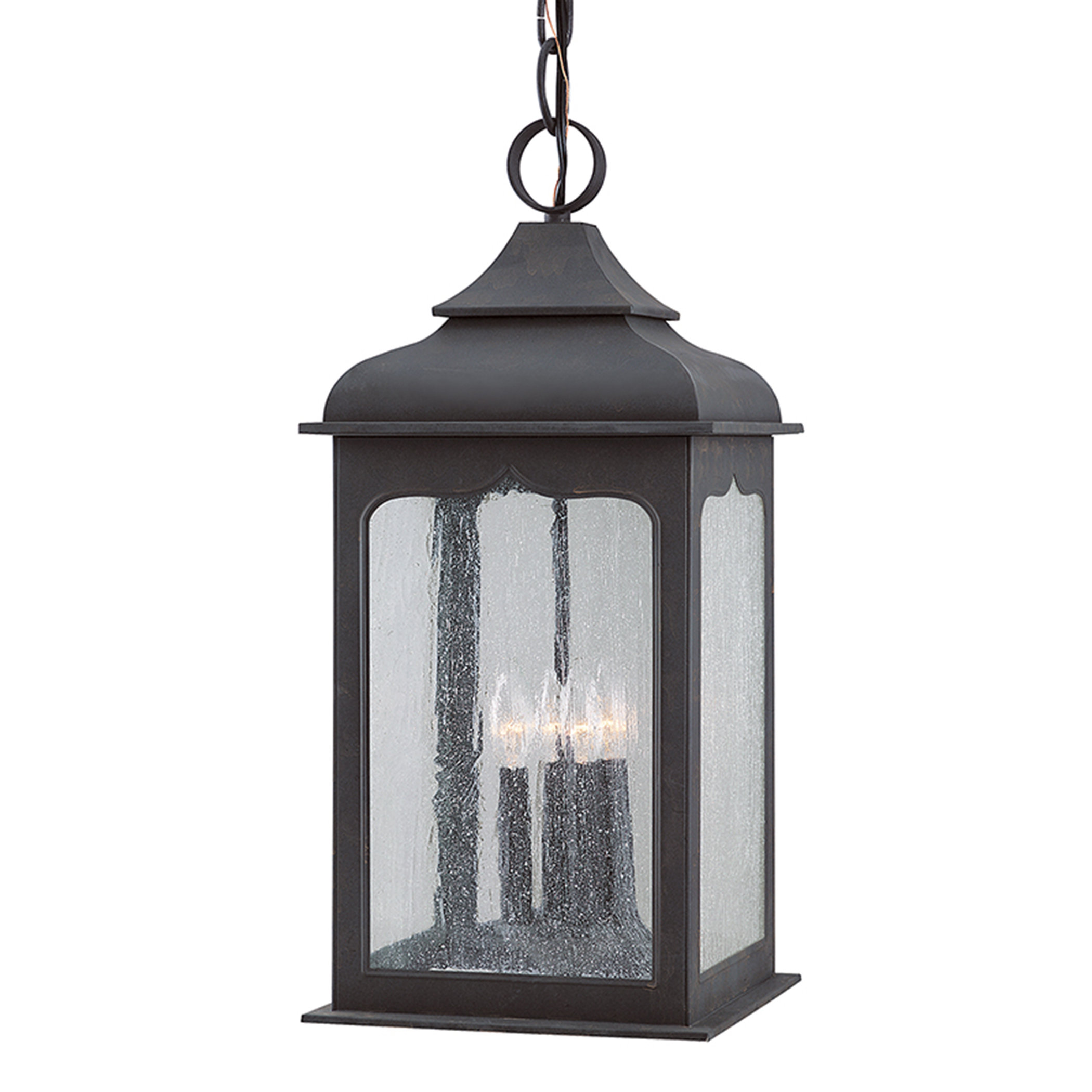 Troy Lighting Henry Street Colonial Iron 3 -Bulb Mains Only Outdoor ...