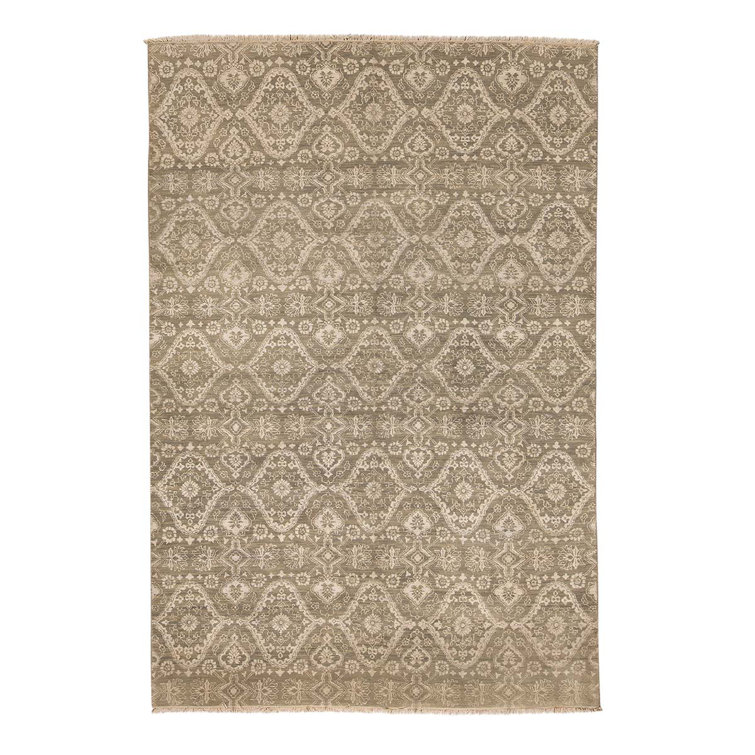 Bokara Rug Co., Inc. High-Quality Cream/Brown Area Rug | Perigold