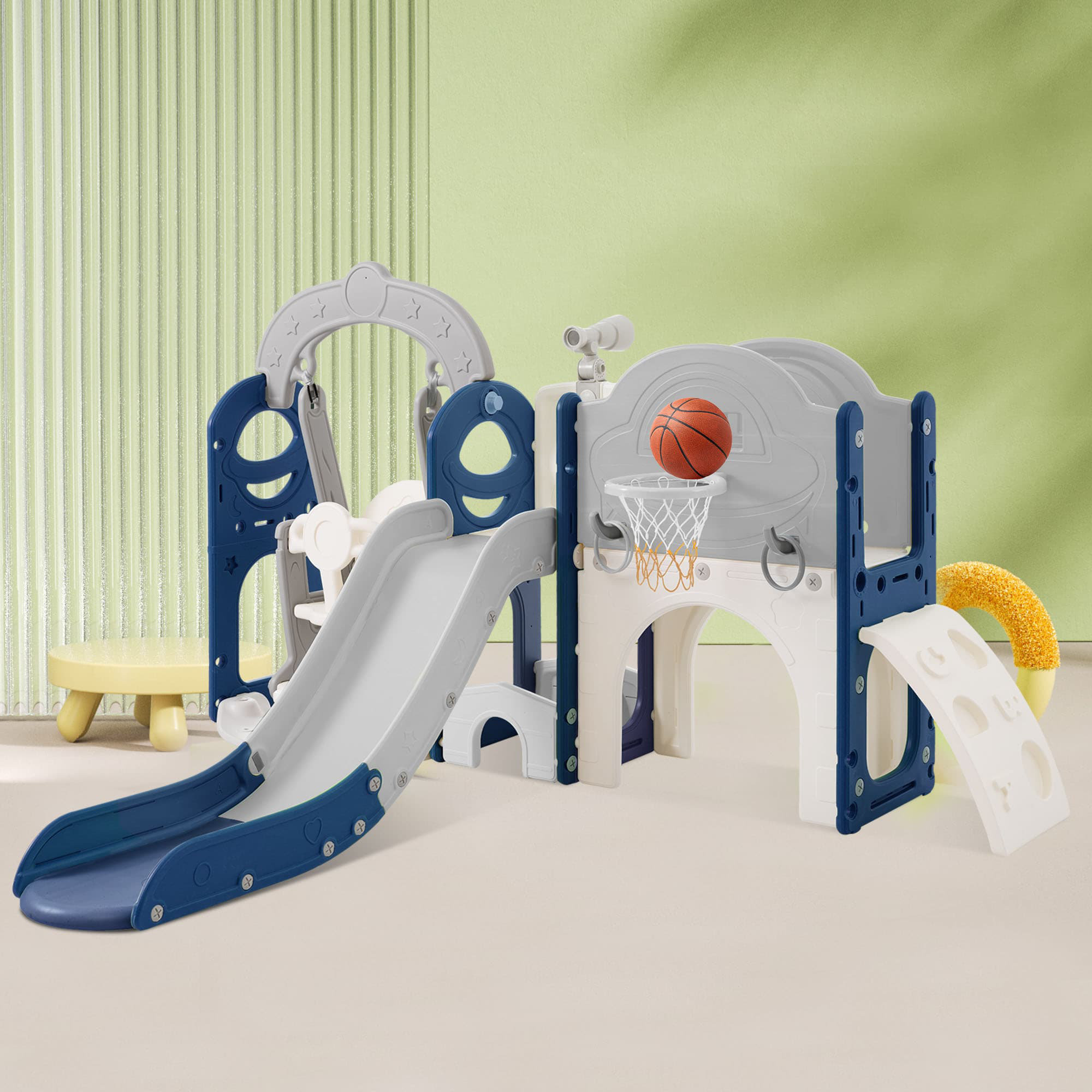 SUMIJ 10 In 1 Toddler Slide, Kids for Toddler Age 1-3 Climber Slide ...