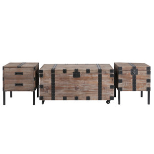 Distressed Finish Coffee Table Sets You'll Love | Wayfair