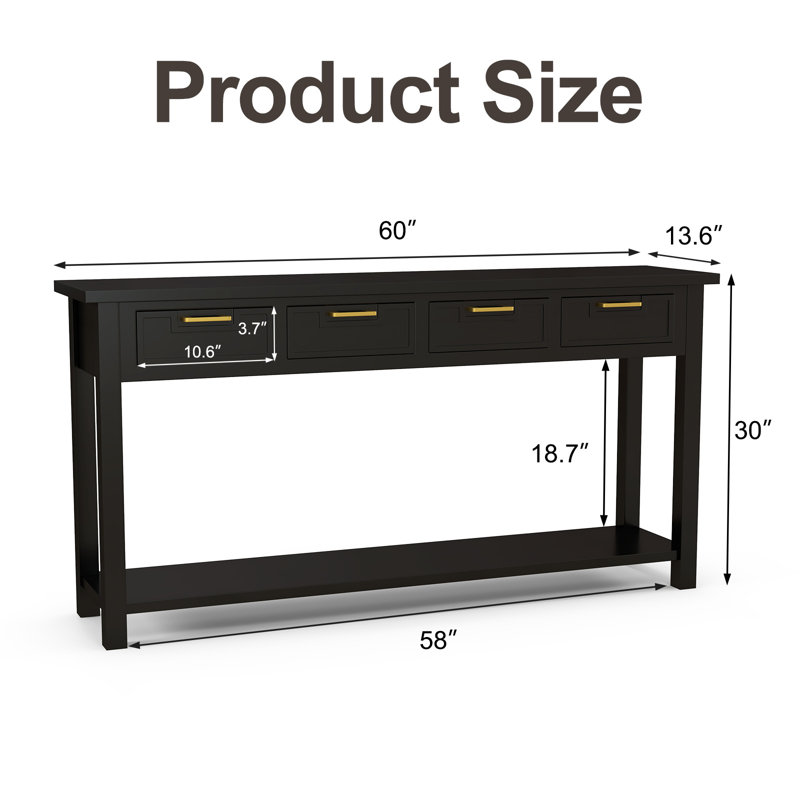 Lark Manor™ Janalee 60'' Console Table & Reviews | Wayfair