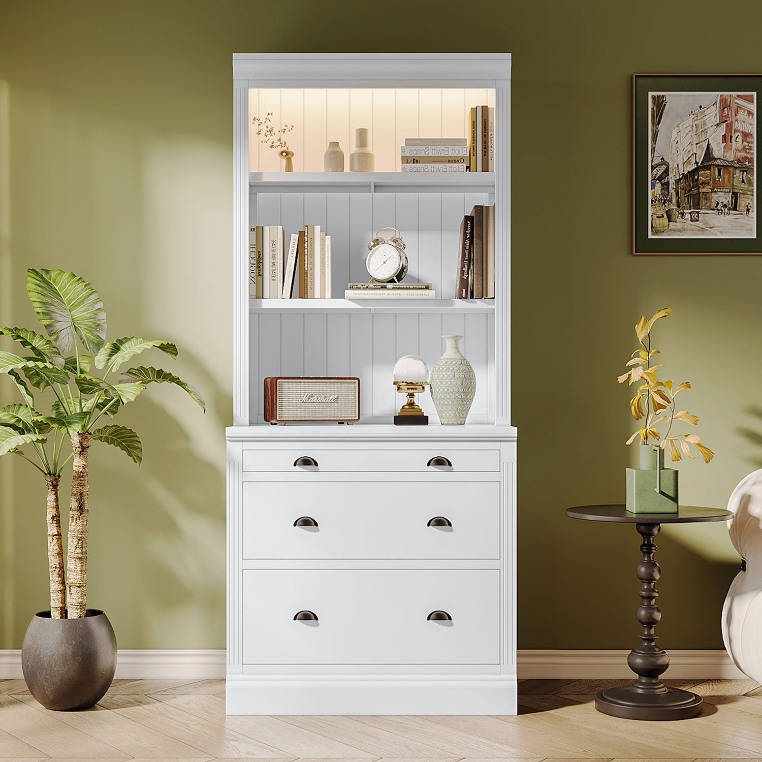 Red Barrel Studio® Kallick Storage Bookcase | Wayfair