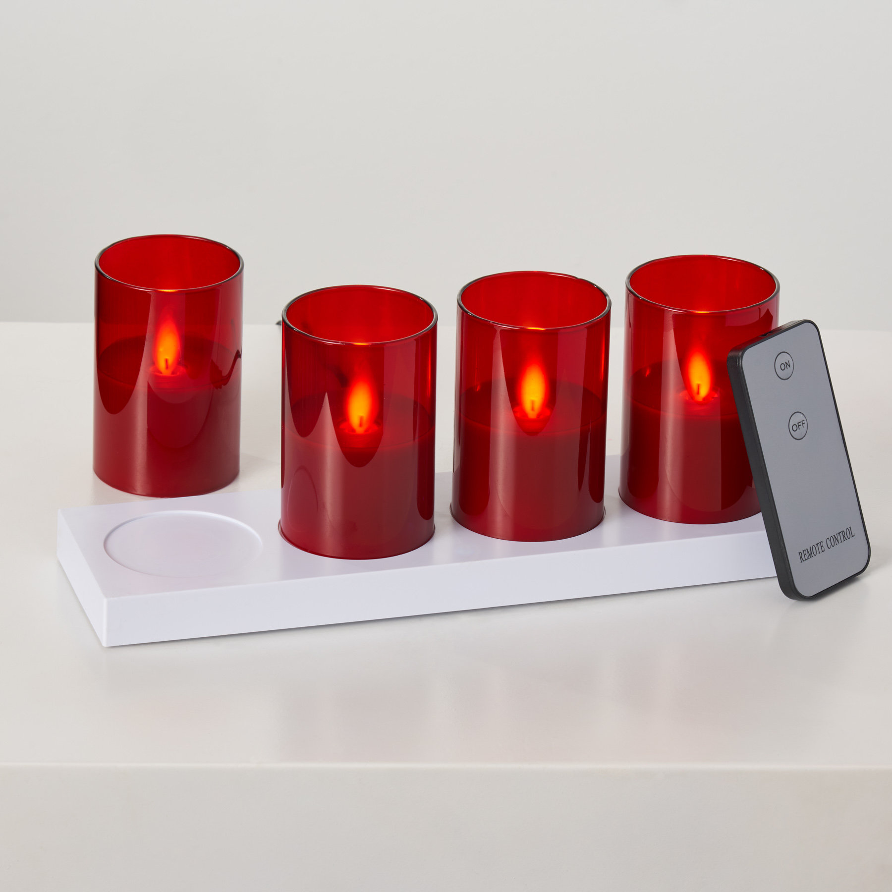 DarbyCreekTrading Unscented Flameless Candle with Plastic Holder ...