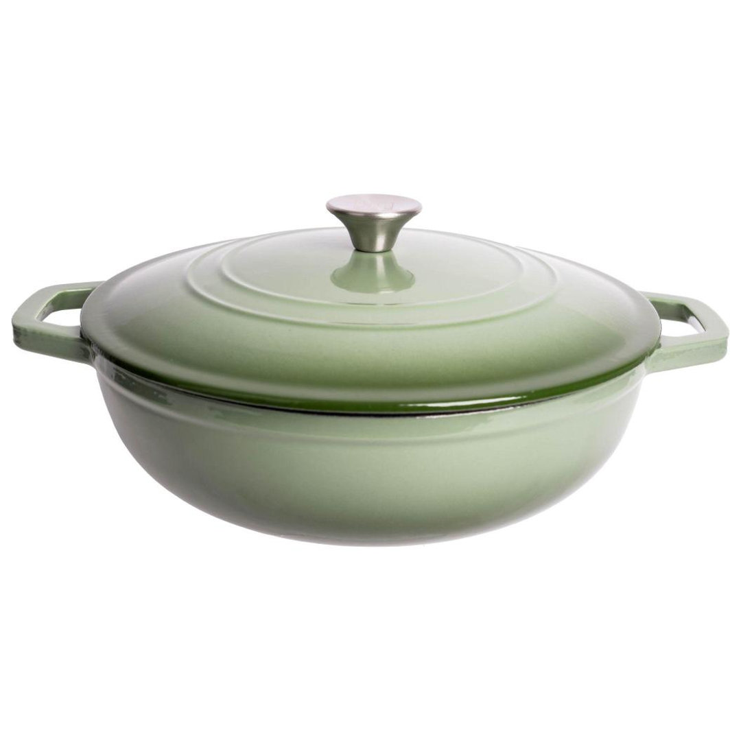Lexi Home 5 qt. Enameled Cast Iron Round Braiser & Reviews | Wayfair