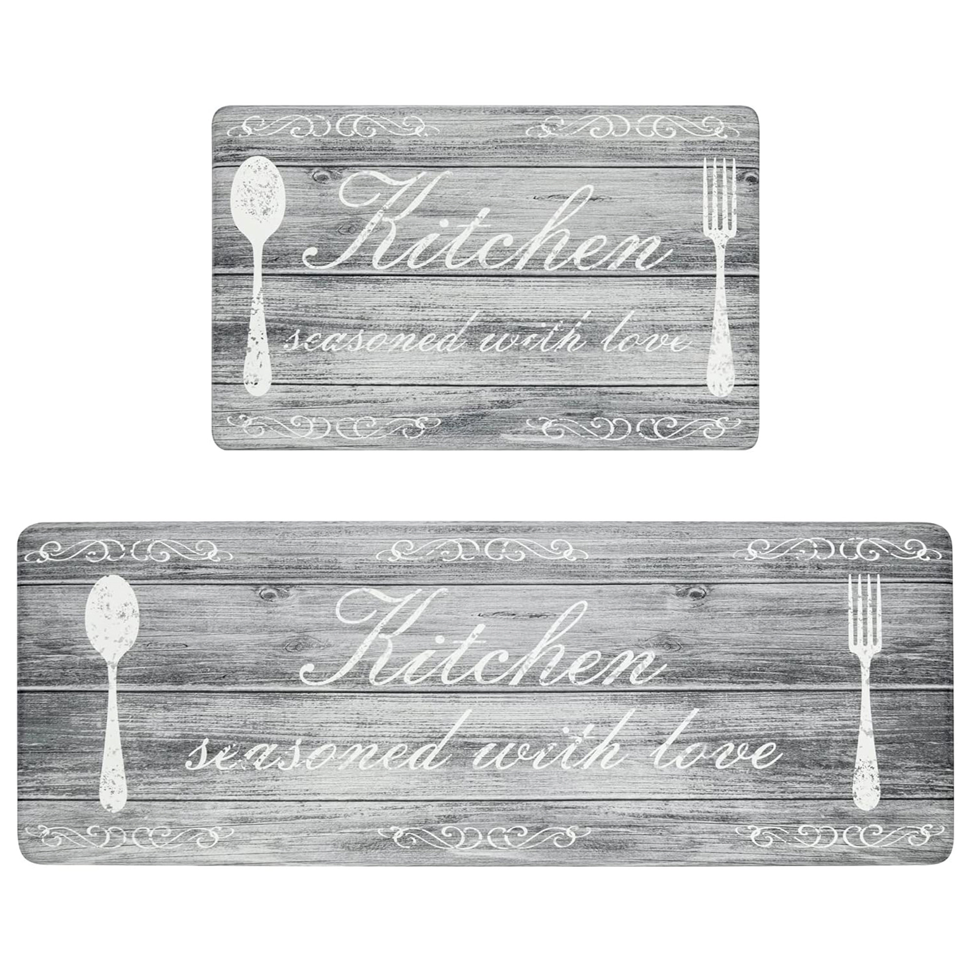 Red Barrel Studio Anti-Fatigue Non-Skid Kitchen Mat (Set of 2 ...