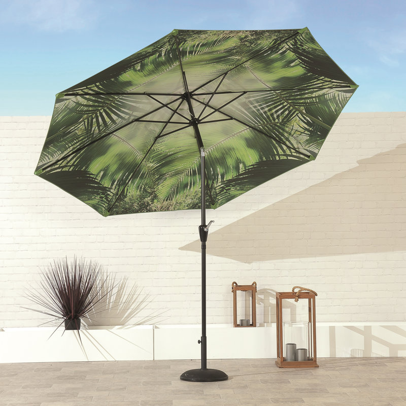 Arlmont & Co. Soriah 106'' Market Umbrella with Crank Lift Counter ...