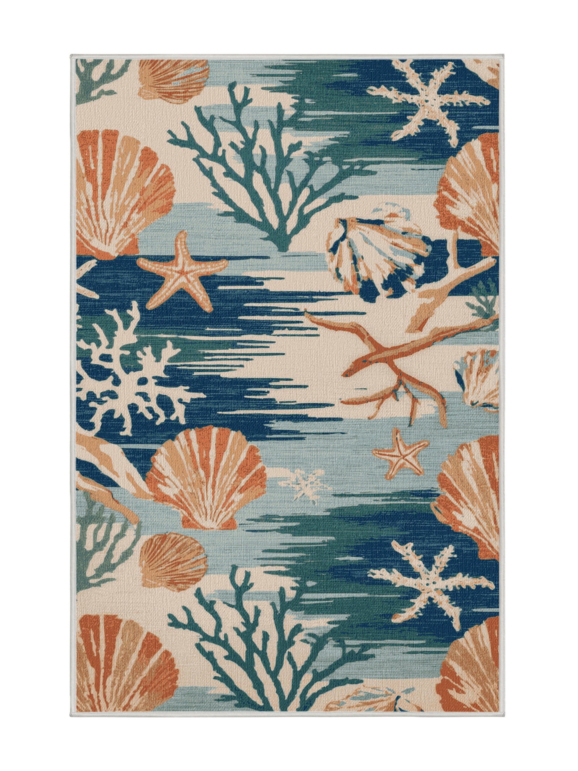 Rosecliff Heights Washable Coastal Living Plus Coastal Area Rug | Wayfair