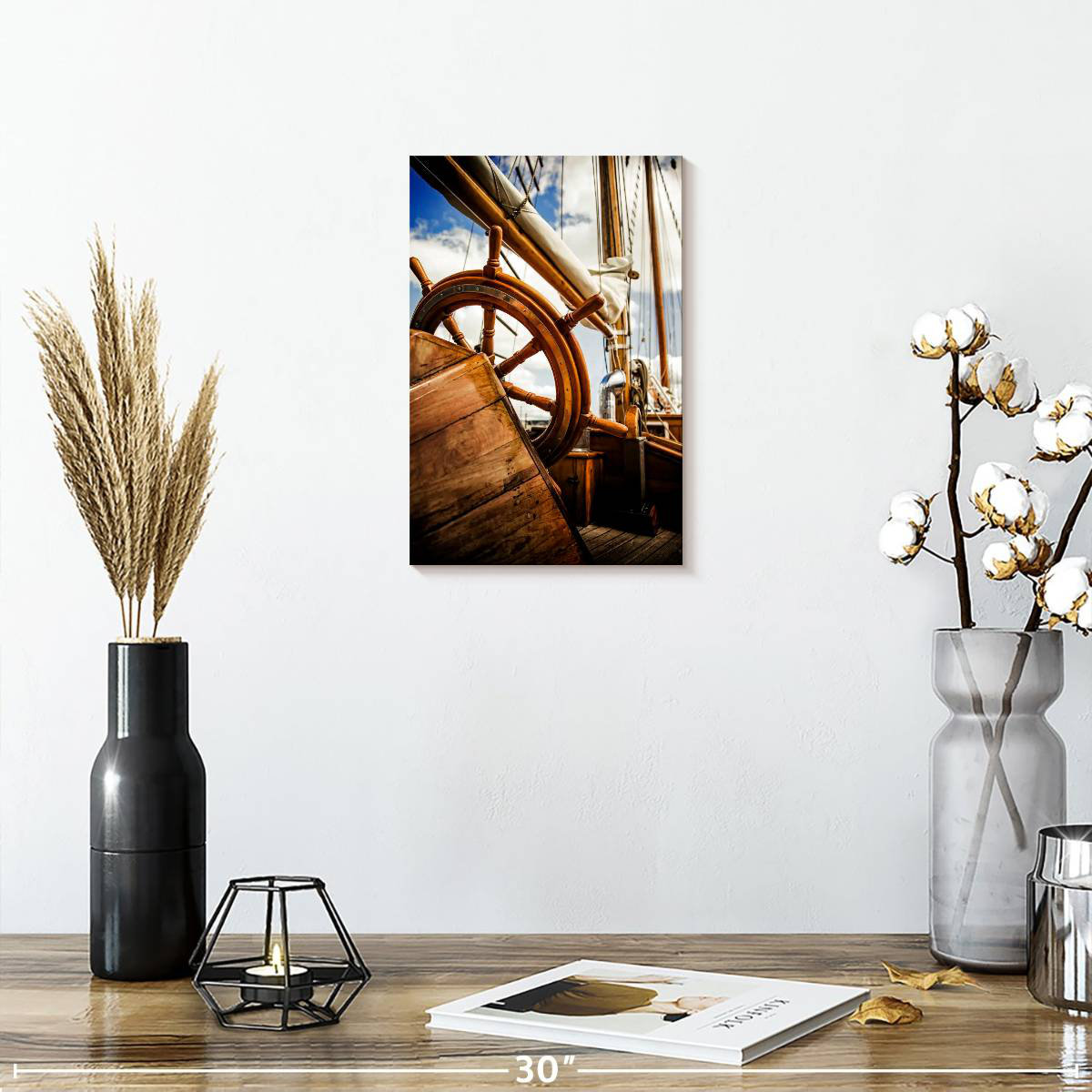 Ebern Designs Mehar Wooden Boat Helm | Wayfair