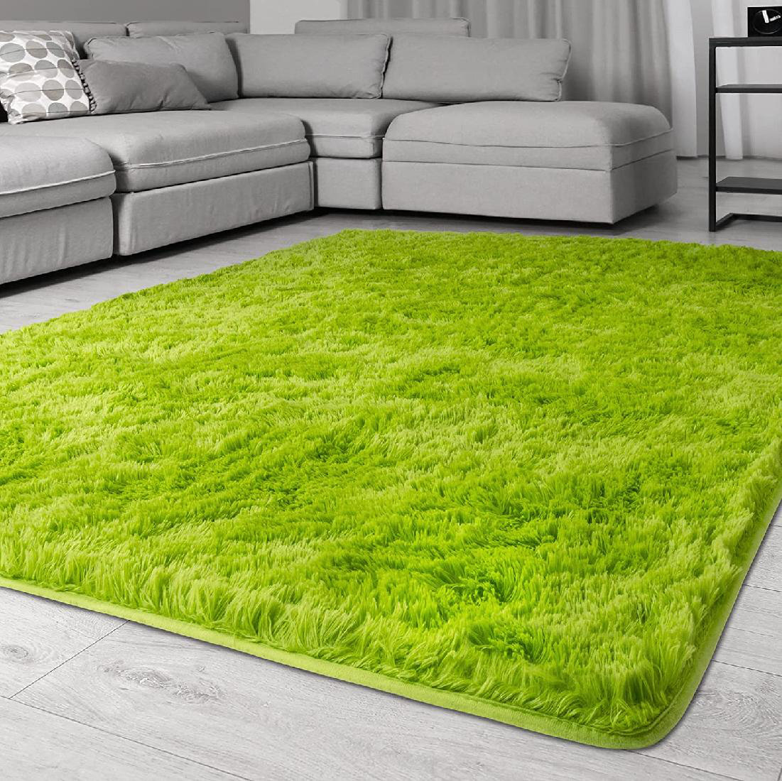 Mercer41 Dibanhi Faux Fur Solid Color Rug | Wayfair