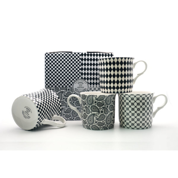 HERITAGE Shades 4 Piece Bone China Mug Set & Reviews | Wayfair.co.uk