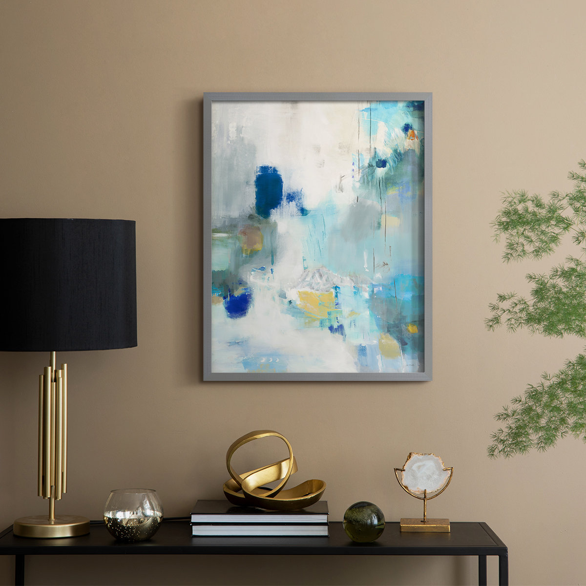 Winston Porter Celeste Motion II Framed Print - Solid Wood | Wayfair