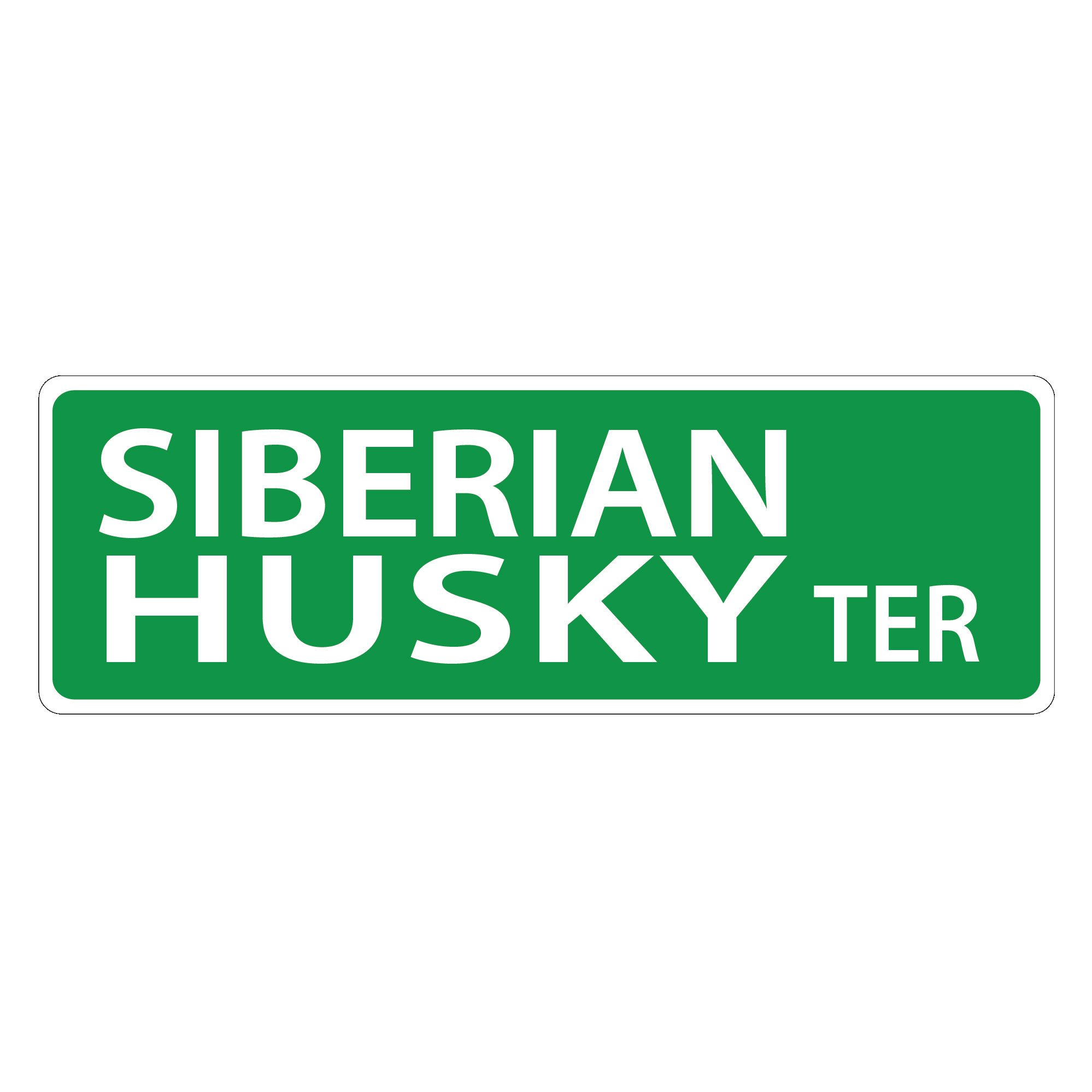 Imagine This Company Siberian Husky Hanging Street Sign | Wayfair