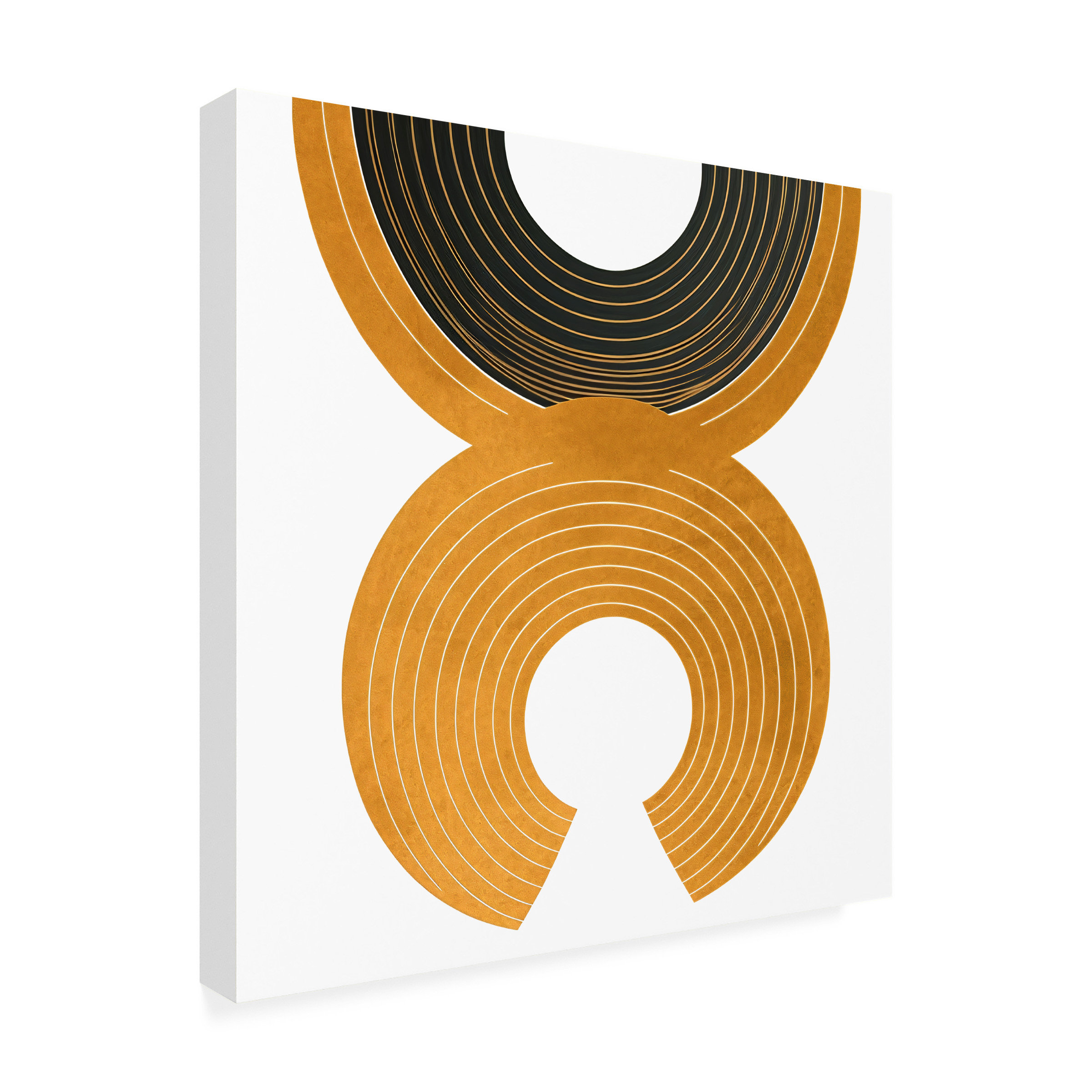 Trademark Fine Art Abstract Mid Century Abstract Painting 11 On Canvas ...