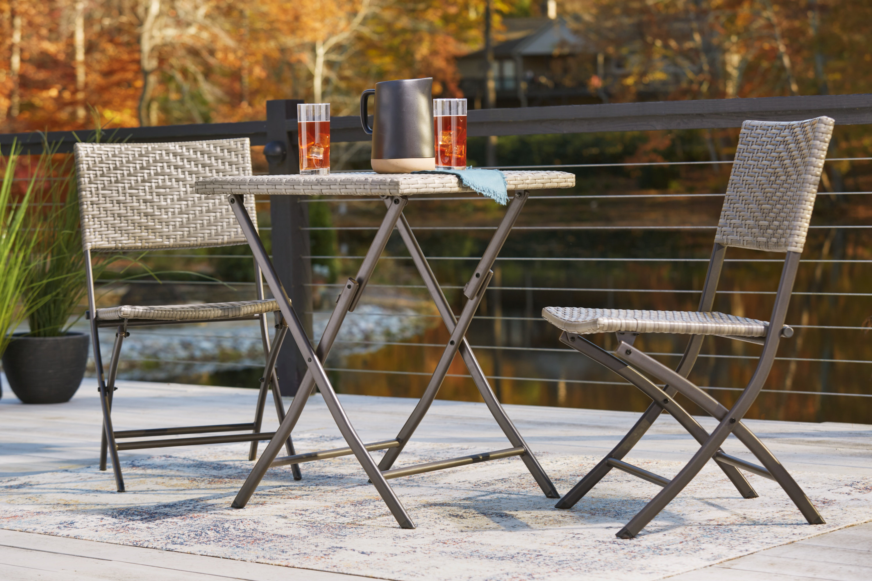 Signature Design by Ashley River Abbey 2 - Person Seating Group ...