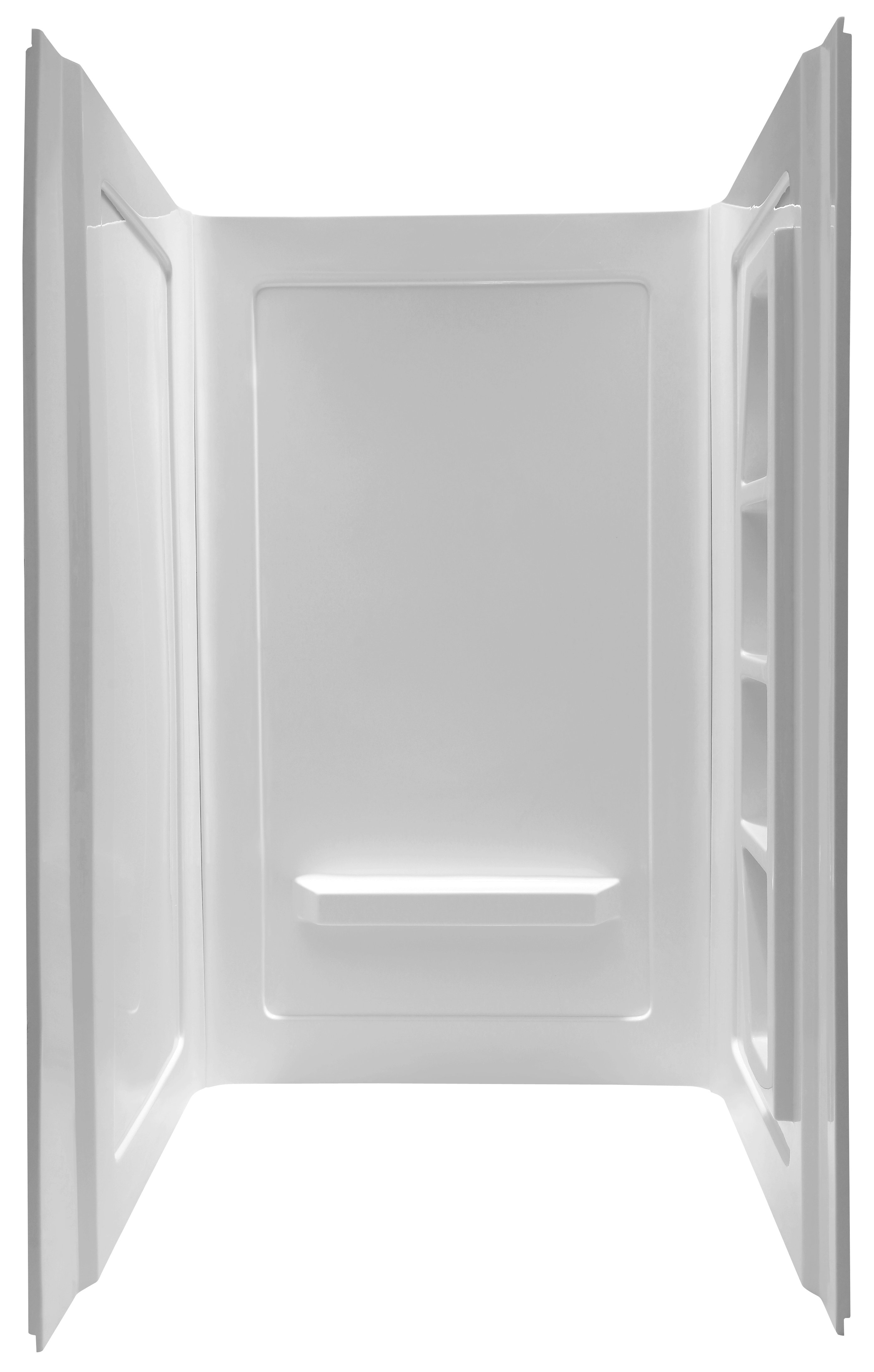 ANZZI Rose 74" H x 48" D Three Panel Shower Wall | Wayfair