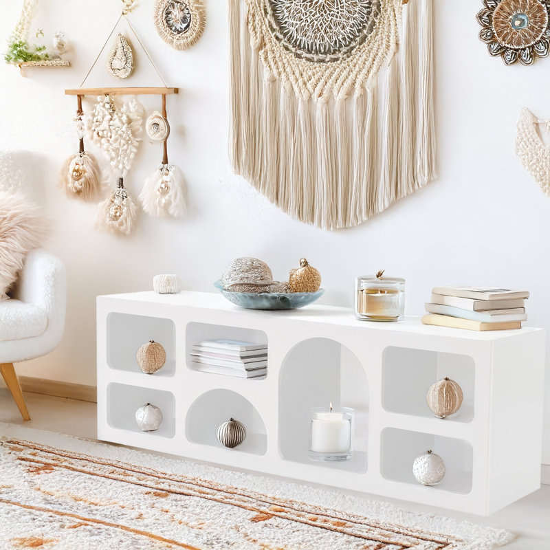 SpiritHome Bohemian Geometric Bookcase | Wayfair