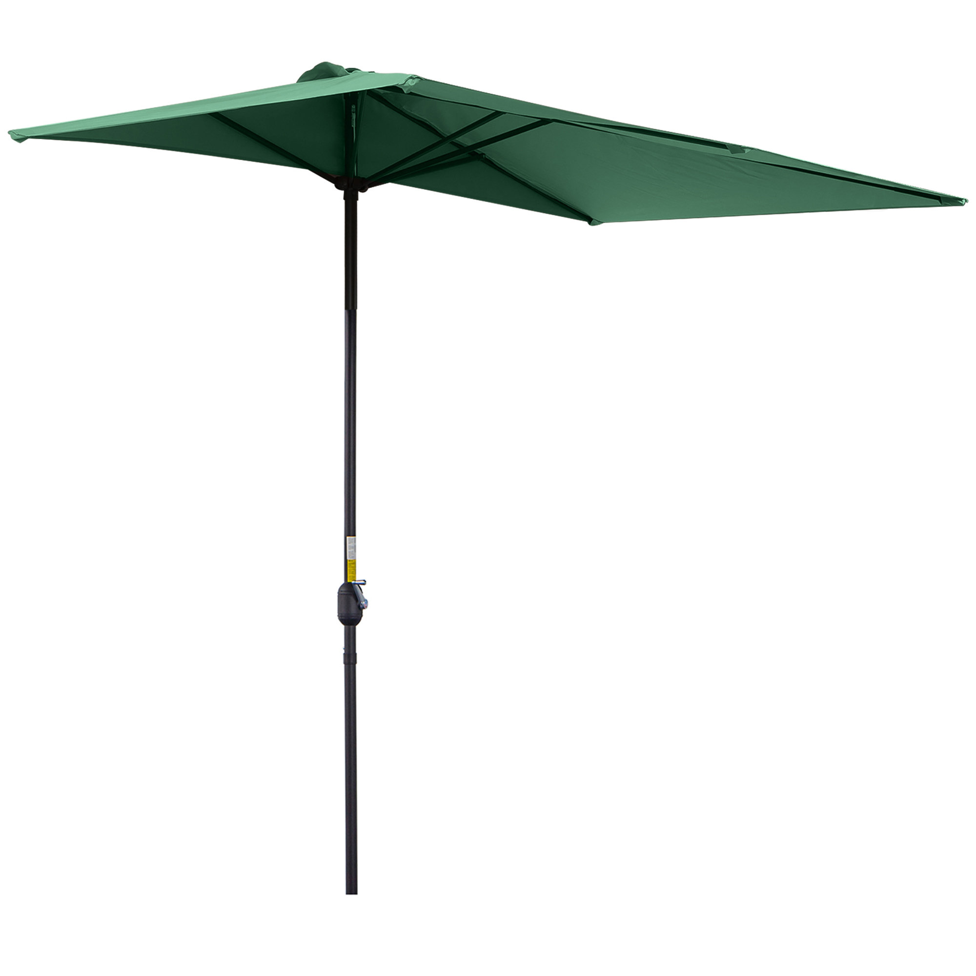 Arlmont & Co. 8ft Half Umbrella Outdoor Balcony Parasol w/ 5 Ribs | Wayfair