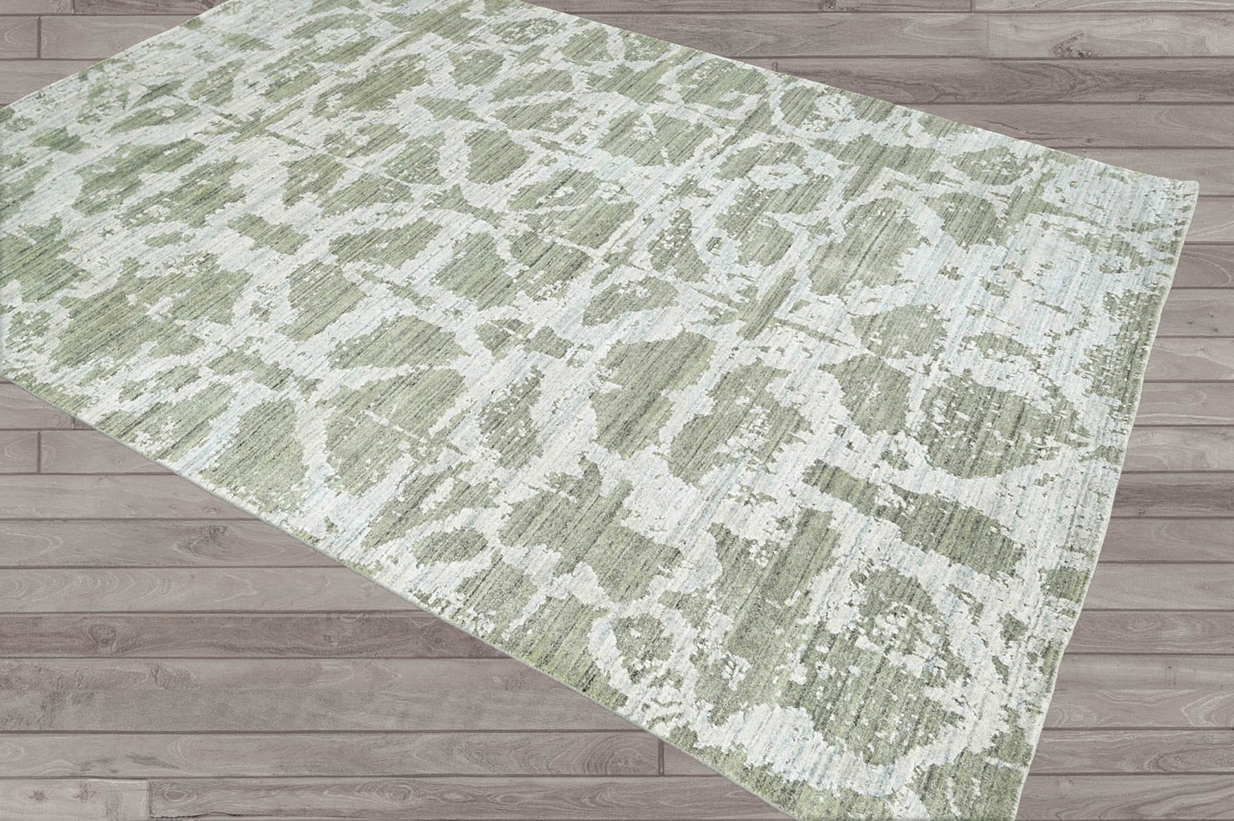17 Stories Wicklow One-of-a-Kind Area Rug in Tone On Tone Gray | Wayfair